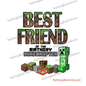 Minecraft Birthday Shirt Custom Request - Etsy