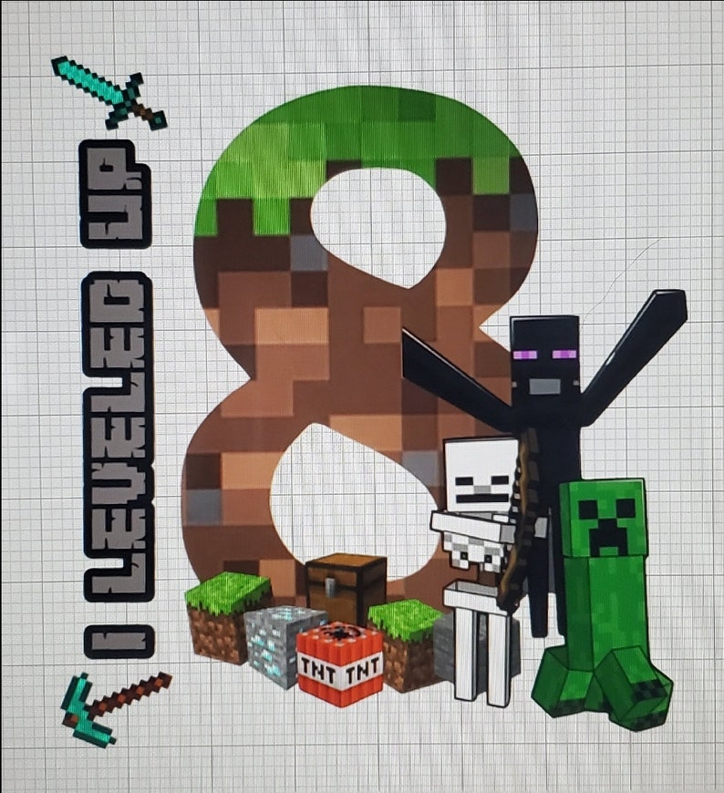 Minecraft Birthday Shirt - Custom Request - Etsy
