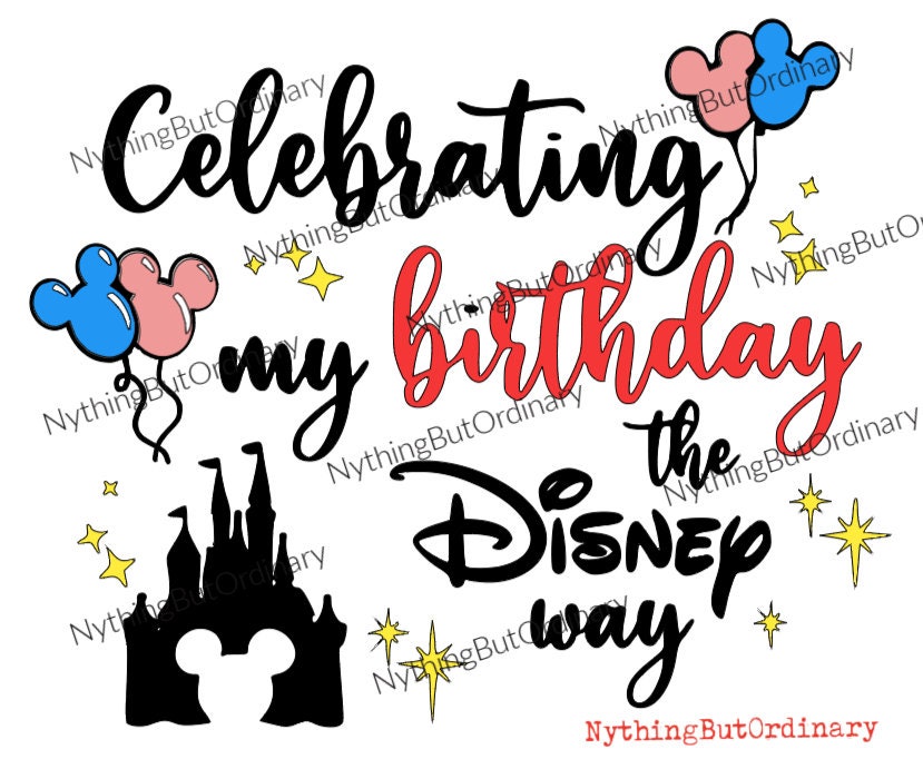 Celebrating My Birthday the Disney Way - Etsy