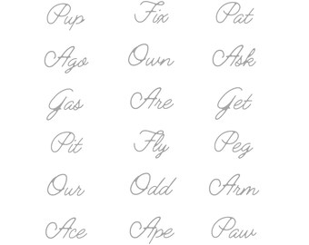 Cursive Practice 7 - Etsy