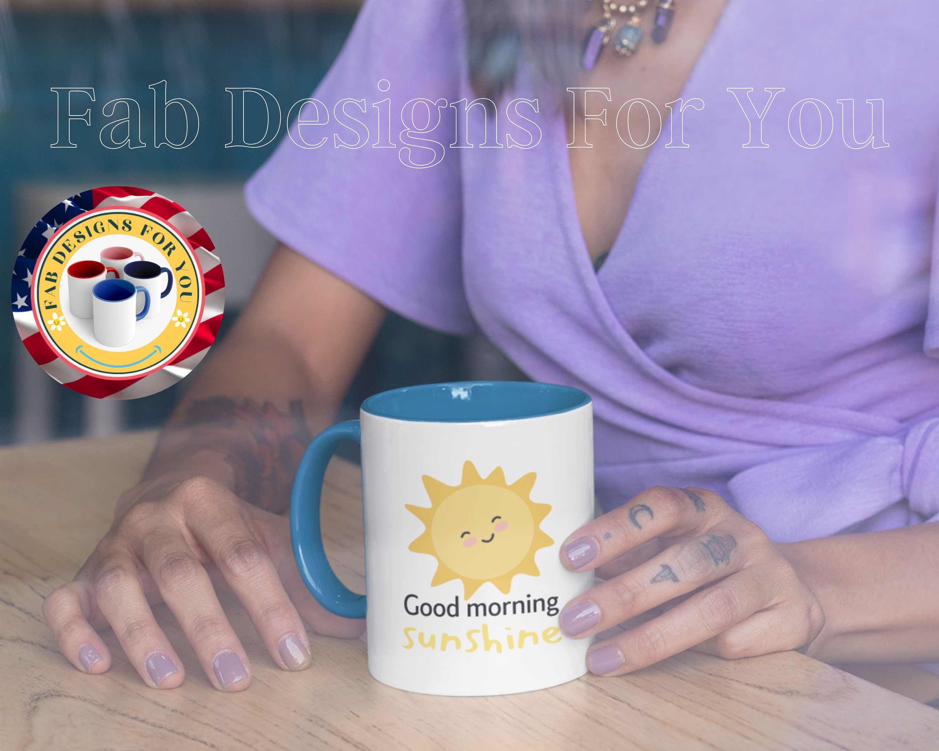 Coffee Mug 11oz Good Morning Sunshine Two Tone Mugs Positive Vibes ...