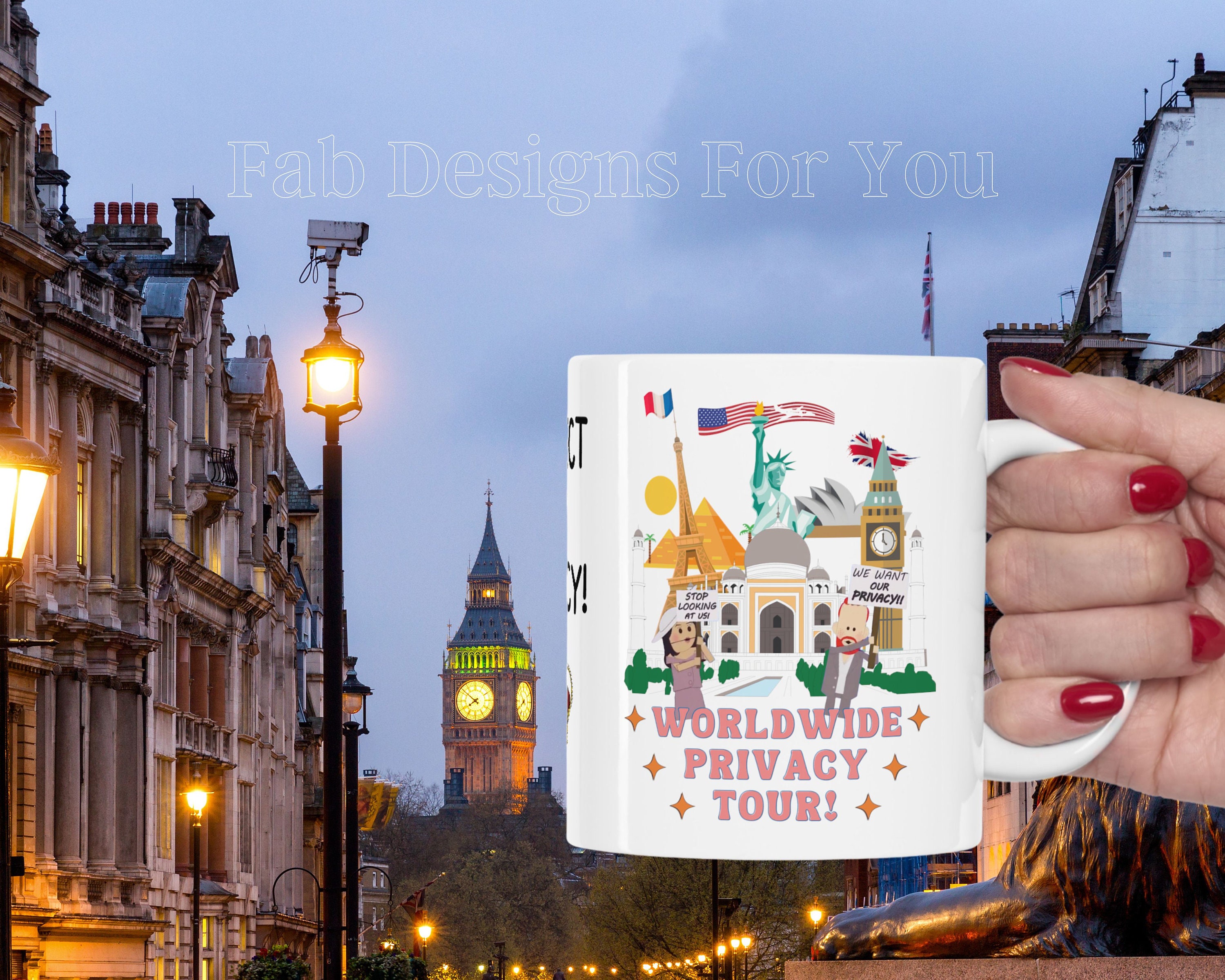 Worldwide Privacy Tour Coffee Mug 11oz We Want Our Privacy Mug Funny ...