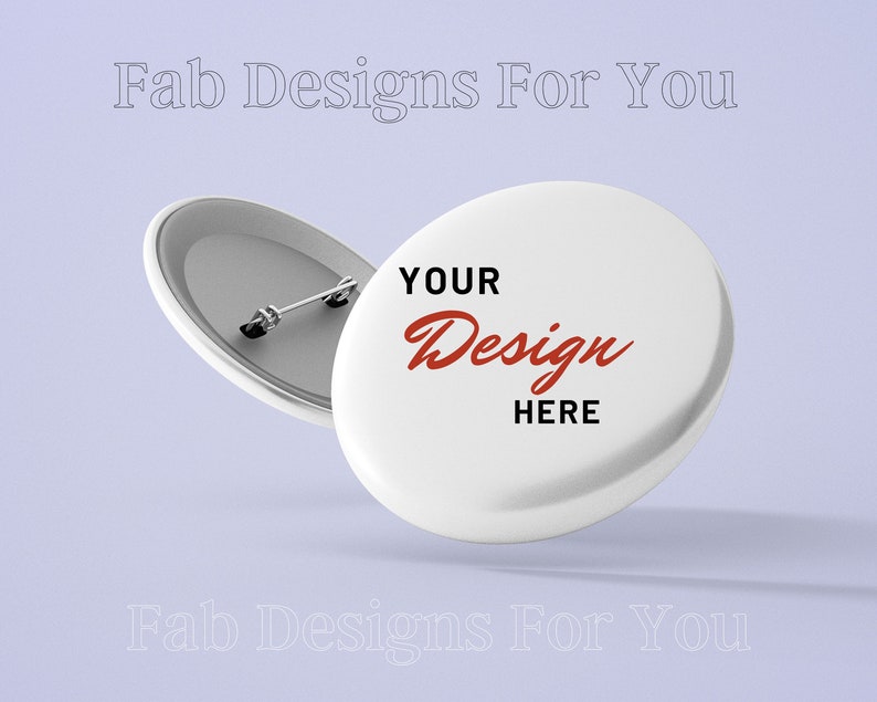 Pin Button Mockup Bundle Pin Mock up Pin Back Mockup for Printify Round ...