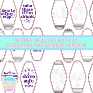 Hotel Keychain Laser File, Keychain Svg, Key Chain Svg, Motel Keychain ...