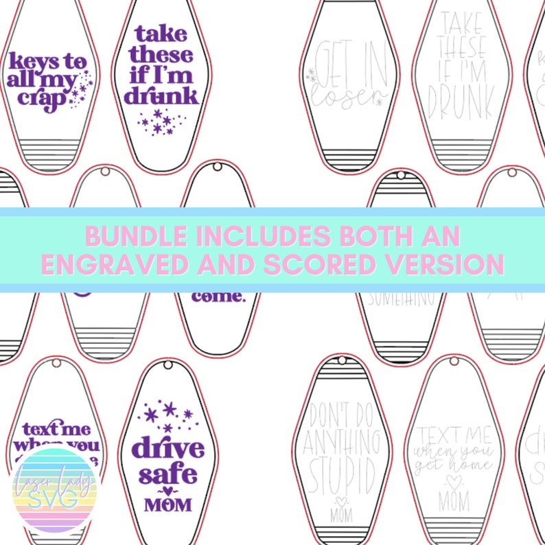 Hotel Keychain Laser File, Keychain Svg, Key Chain Svg, Motel Keychain ...