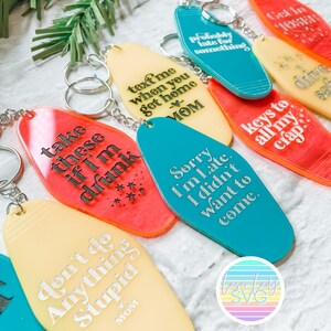 Hotel Keychain Laser File, Keychain Svg, Key Chain Svg, Motel Keychain ...