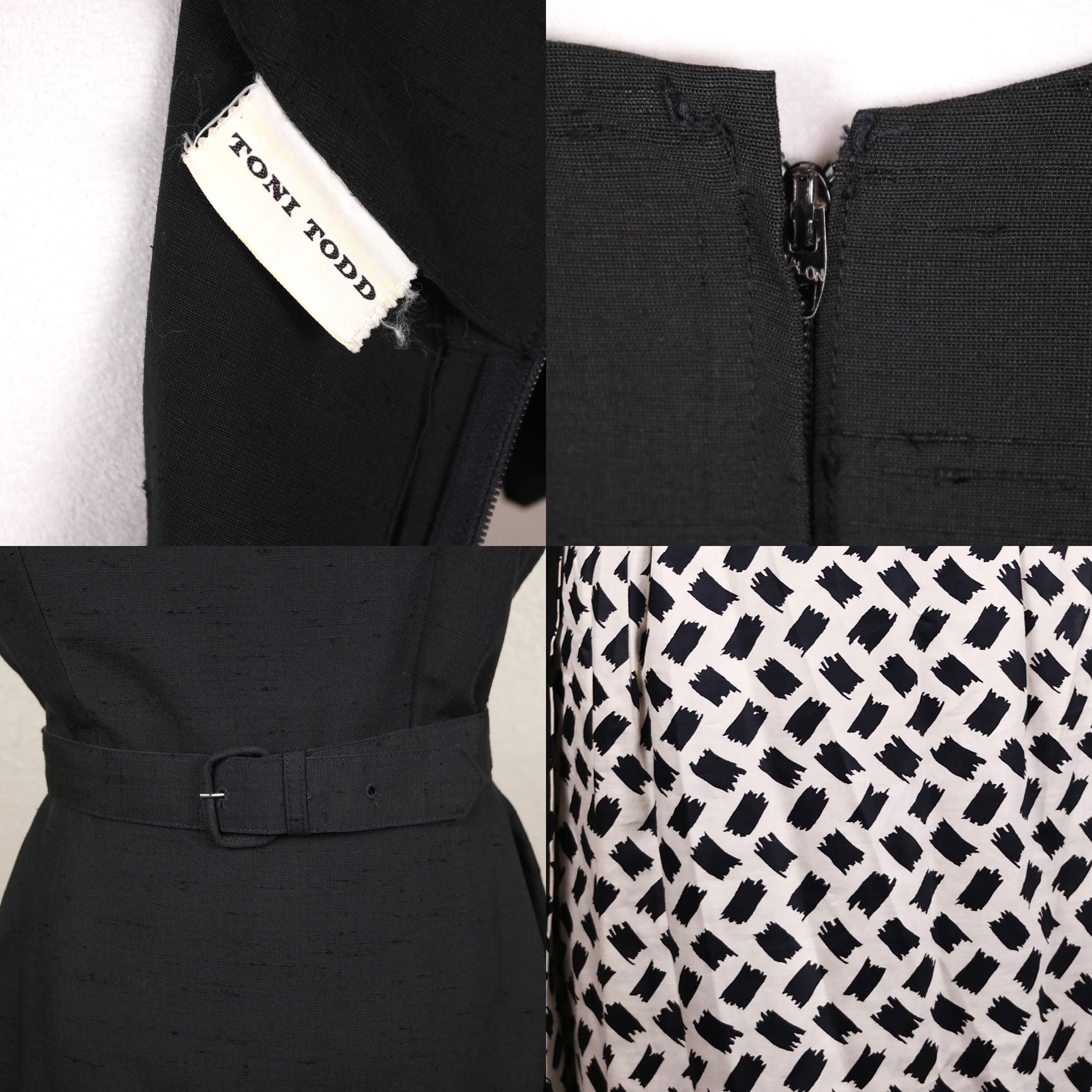 Vtg Black 50s Sheath Midi Dress, Mid Century Peak a Boo Wiggle Dress ...