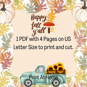 Happy Fall Y'all English/spanish Flashcards, Homeschooling, Learning ...