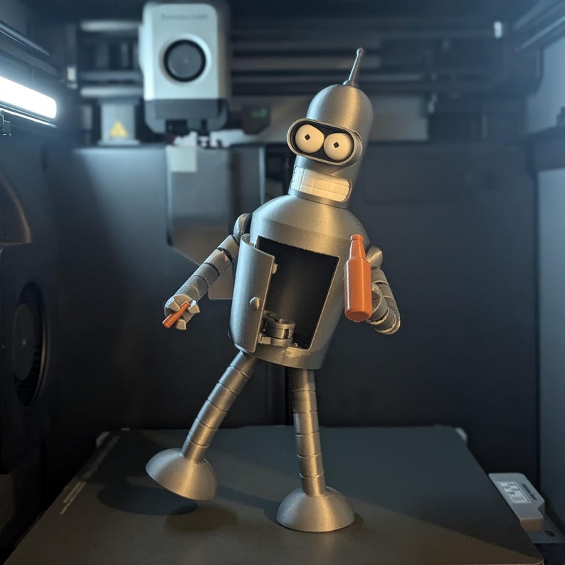 Bender From Futurama - 3D Printed Articulated Figurine - Etsy