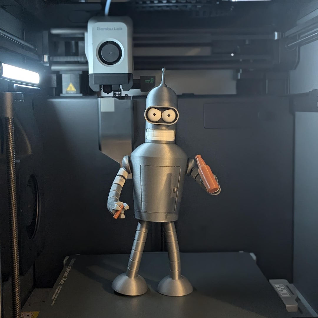 Bender From Futurama - 3D Printed Articulated Figurine - Etsy