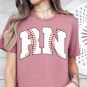 RN Baseball Shirt, RN Nurse Baseball T Shirt, Registered Nurse Gift, RN ...