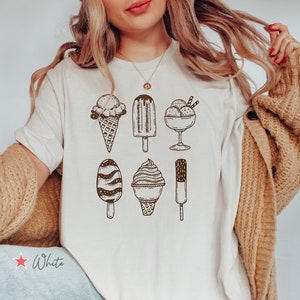 Ice Cream Shirt, Ice Cream Lover T Shirt, Foodie Gift, Ice Cream Cone ...