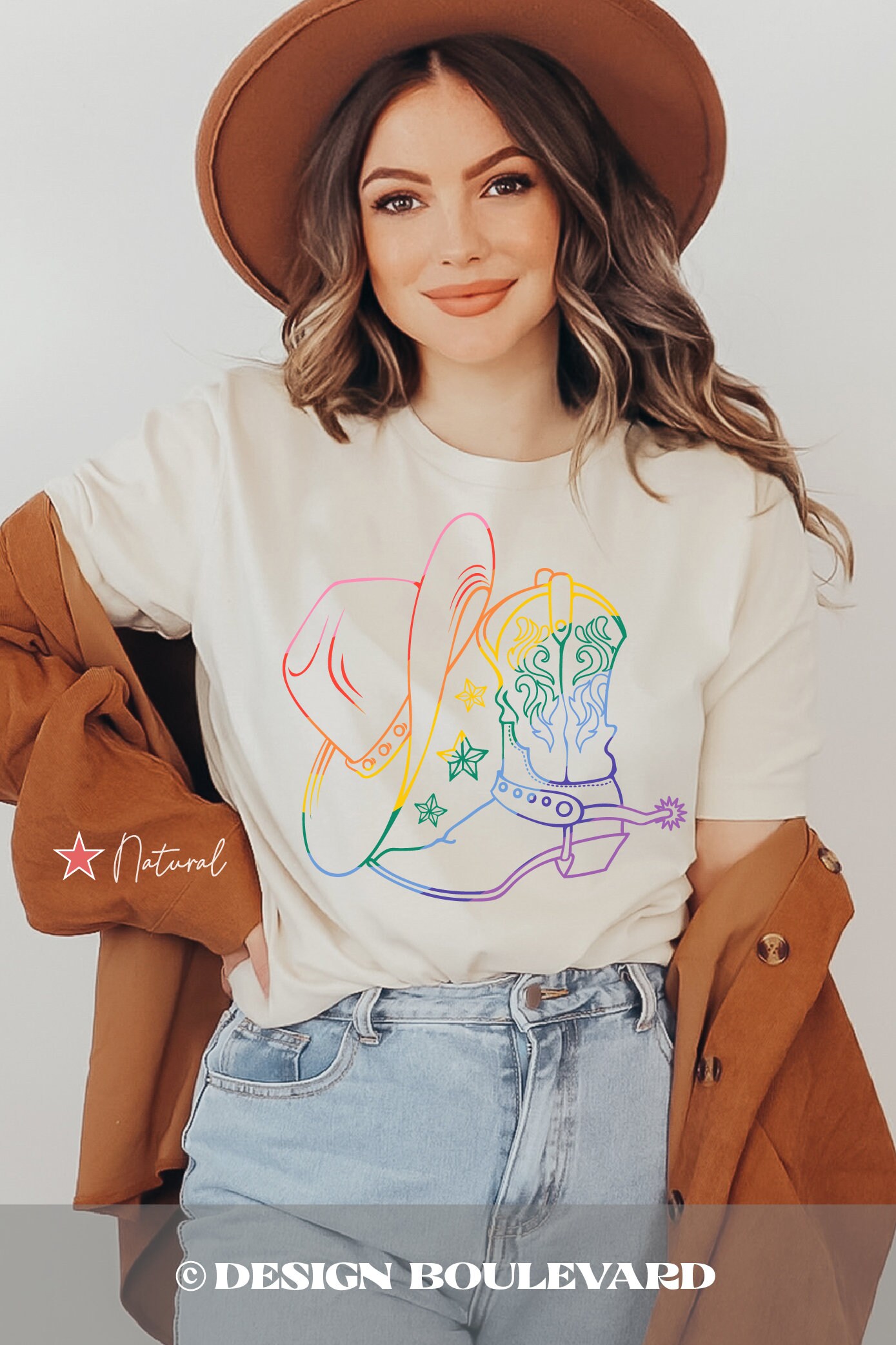 LGBTQ Western Shirt, Queer Cowgirl Hat Tshirt, LGBTQ Gift, Wild West ...