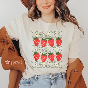 Strawberry Teacher Shirt, Strawberry Lover Teacher Tshirt, Strawberry ...