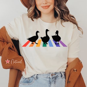 Gay Duck Shirt, Gay Pride Duck T Shirt, Gay Mom Gift, LGBTQ Pride Duck ...