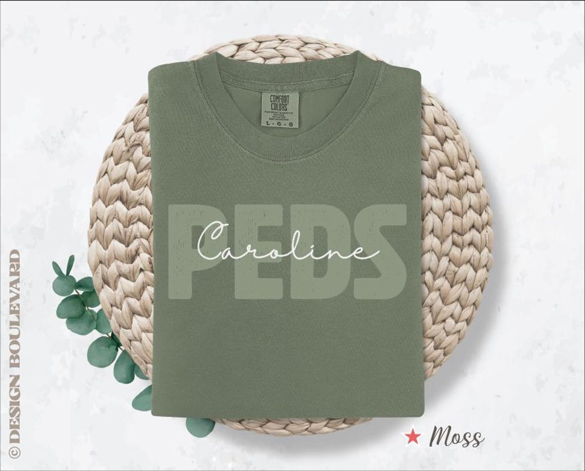 Comfort Colors® Custom PEDS Shirt, Customized Peds Nurse T Shirt, Peds ...