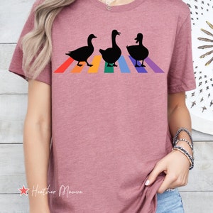 Gay Duck Shirt, Gay Pride Duck T Shirt, Gay Mom Gift, LGBTQ Pride Duck ...