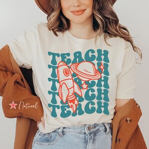 Teacher Space Shirt, Teacher Rocket T Shirt, New Teacher Gift, Planet ...