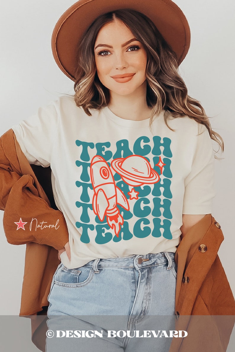 Teacher Space Shirt, Teacher Rocket T Shirt, New Teacher Gift, Planet ...