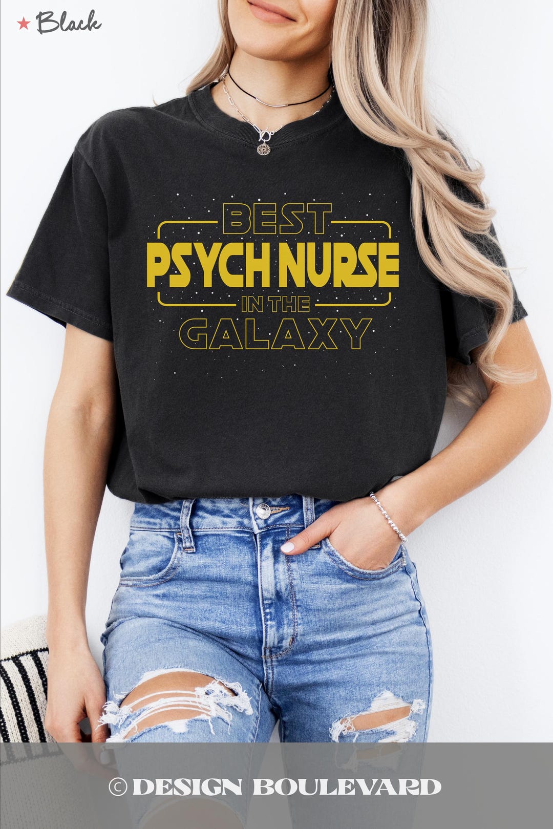 Best Psych Nurse in the Galaxy Shirt, Mental Health Nurse Shirt, PMHNP ...