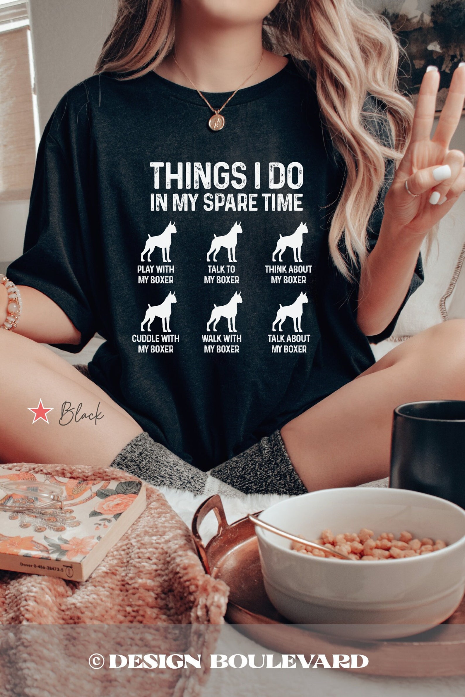 Things I Do in My Spare Time Boxer Shirt, Funny Boxer Mom T Shirt ...