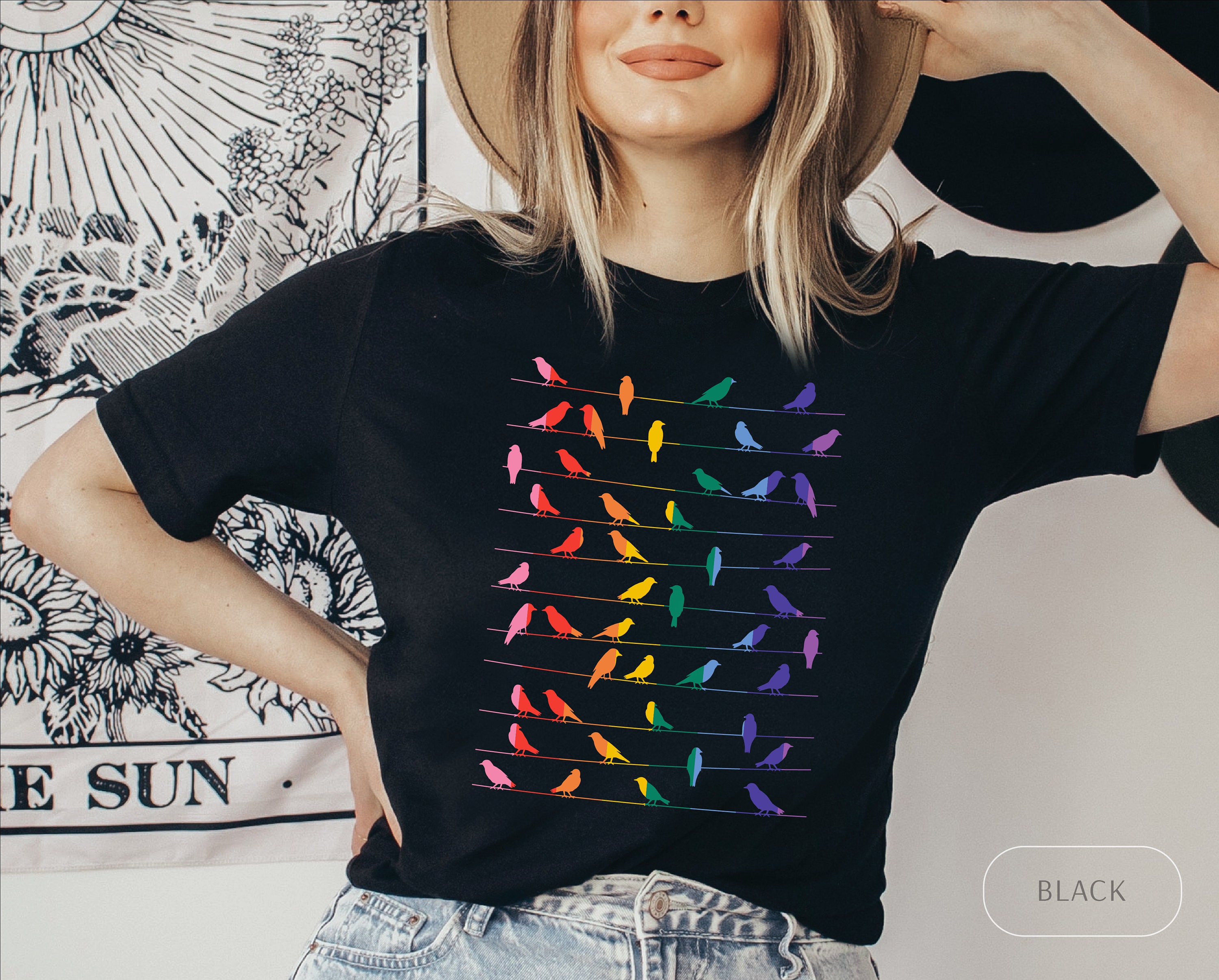 LGBTQ Bird Nerd Shirt Queer Bird Lover Tshirt Birdwatcher - Etsy