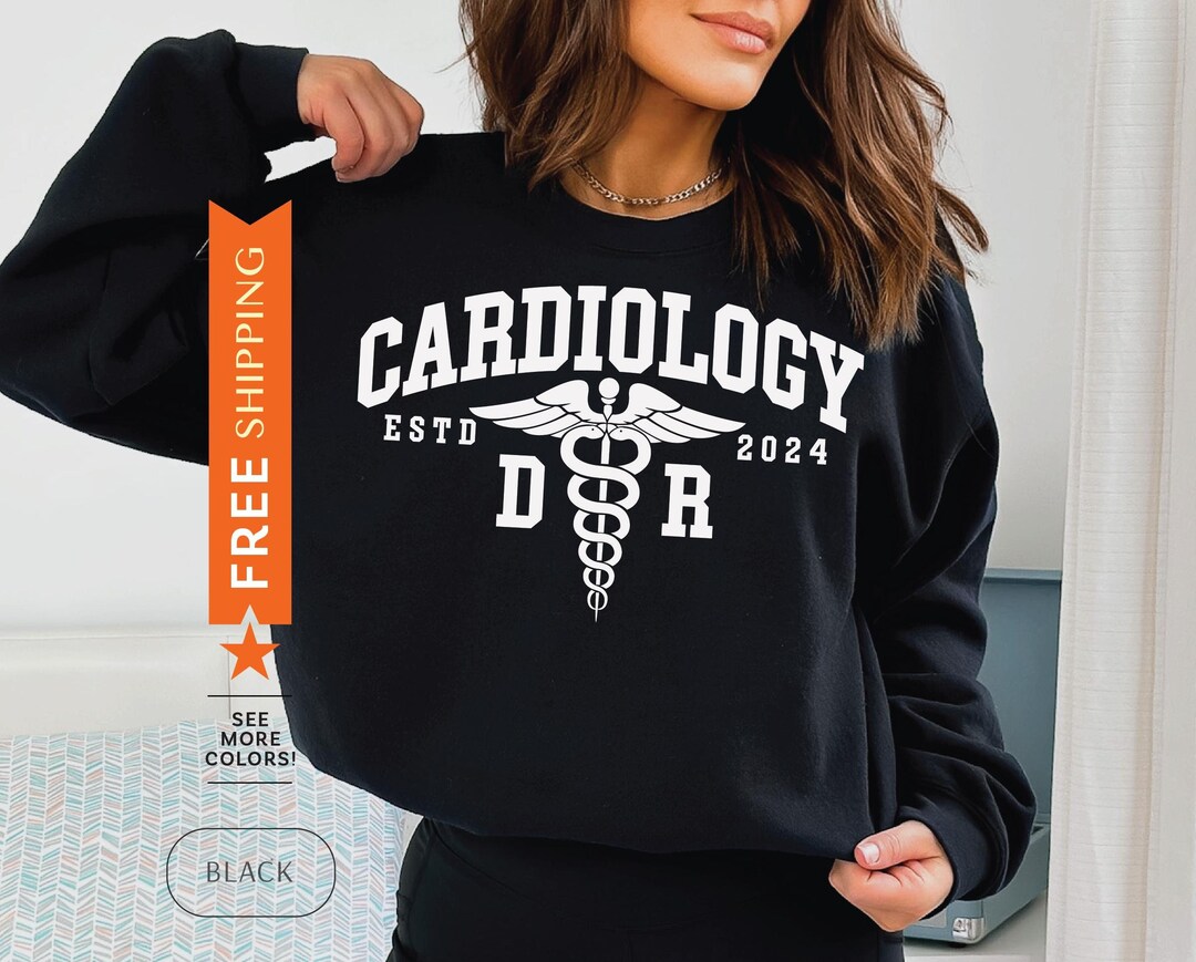 Custom Cardiology Doctor Sweatshirt, Customized Cardiac Doctor Sweater ...