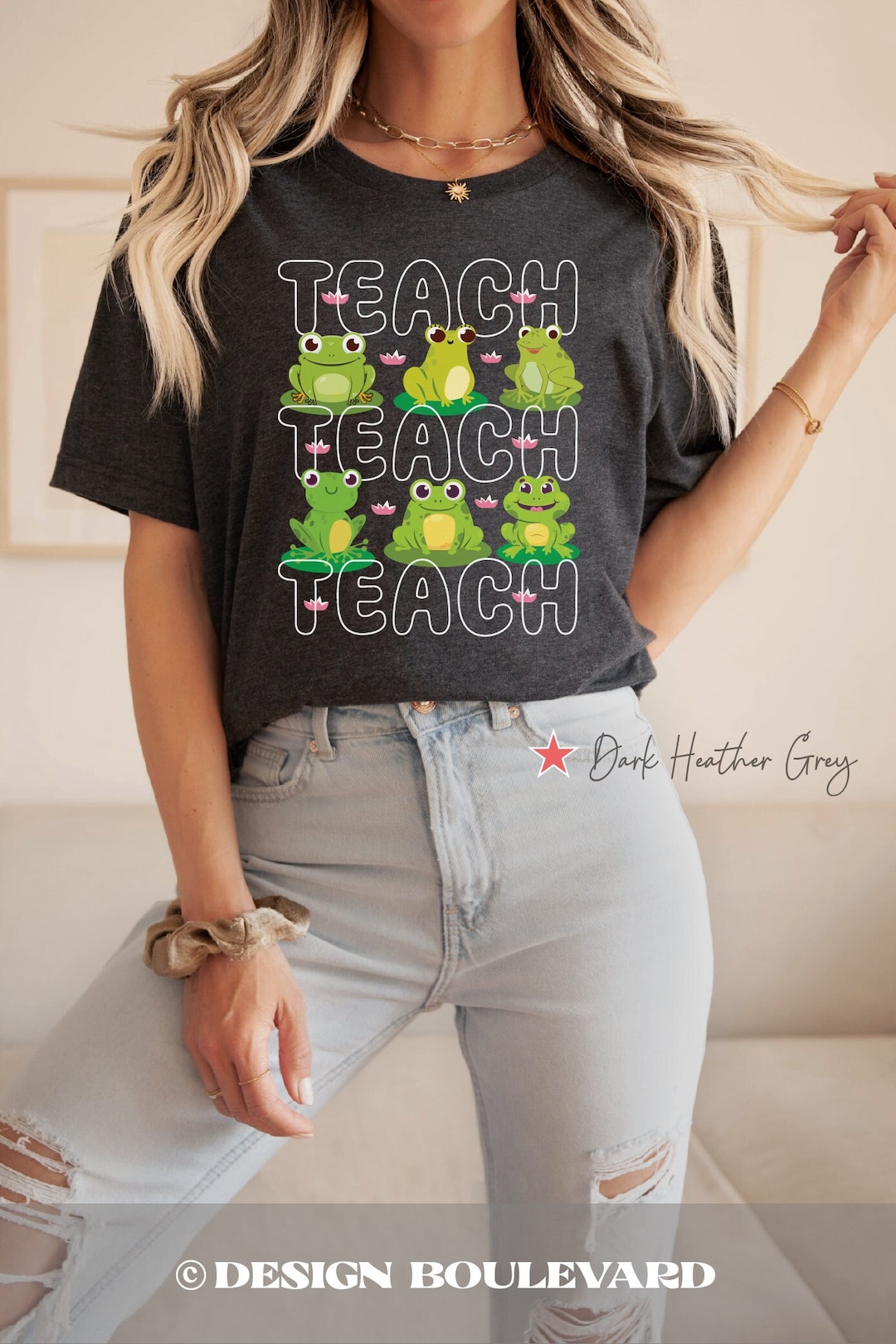 Teacher Frog Shirt, Frog Lover Teacher T Shirt, Funny Teacher Gift ...