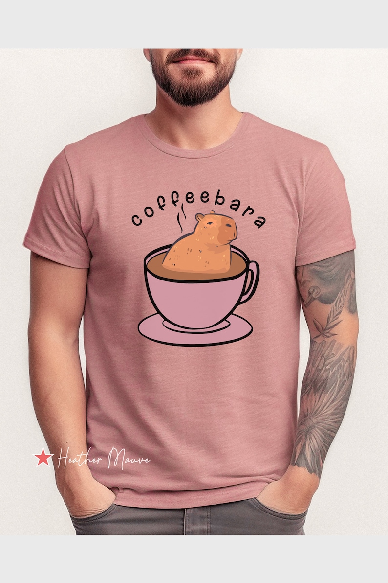 Capybara Shirt, Funny Capybara T Shirt, Capybara Lover Gift, Coffeebara ...