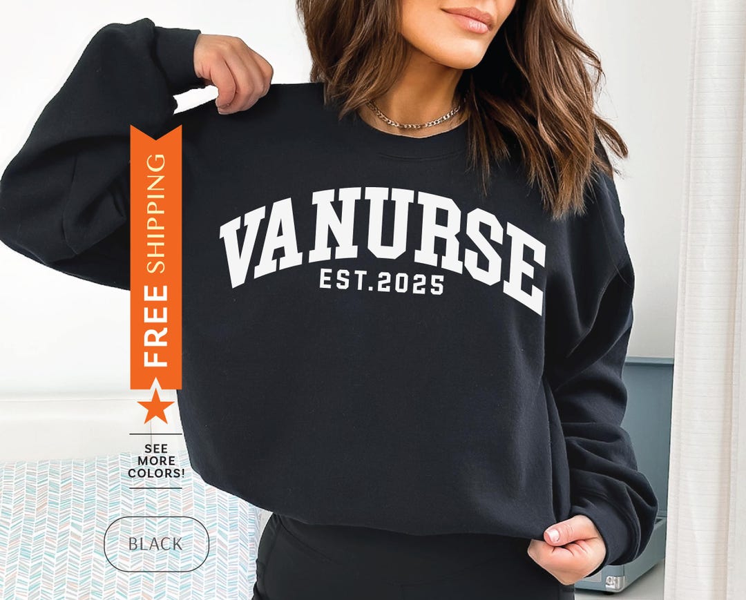 Custom VA Nurse Sweatshirt, Customized VA Nurse Sweater, VA Nurse Gift ...
