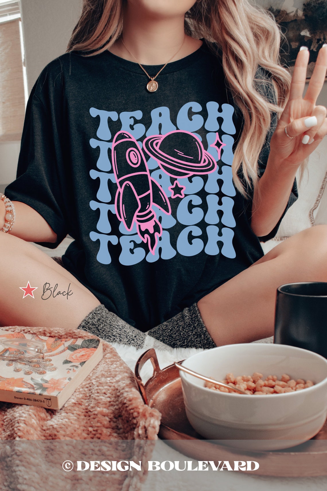 Teacher Space Shirt, Teacher Rocket T Shirt, New Teacher Gift, Blast ...