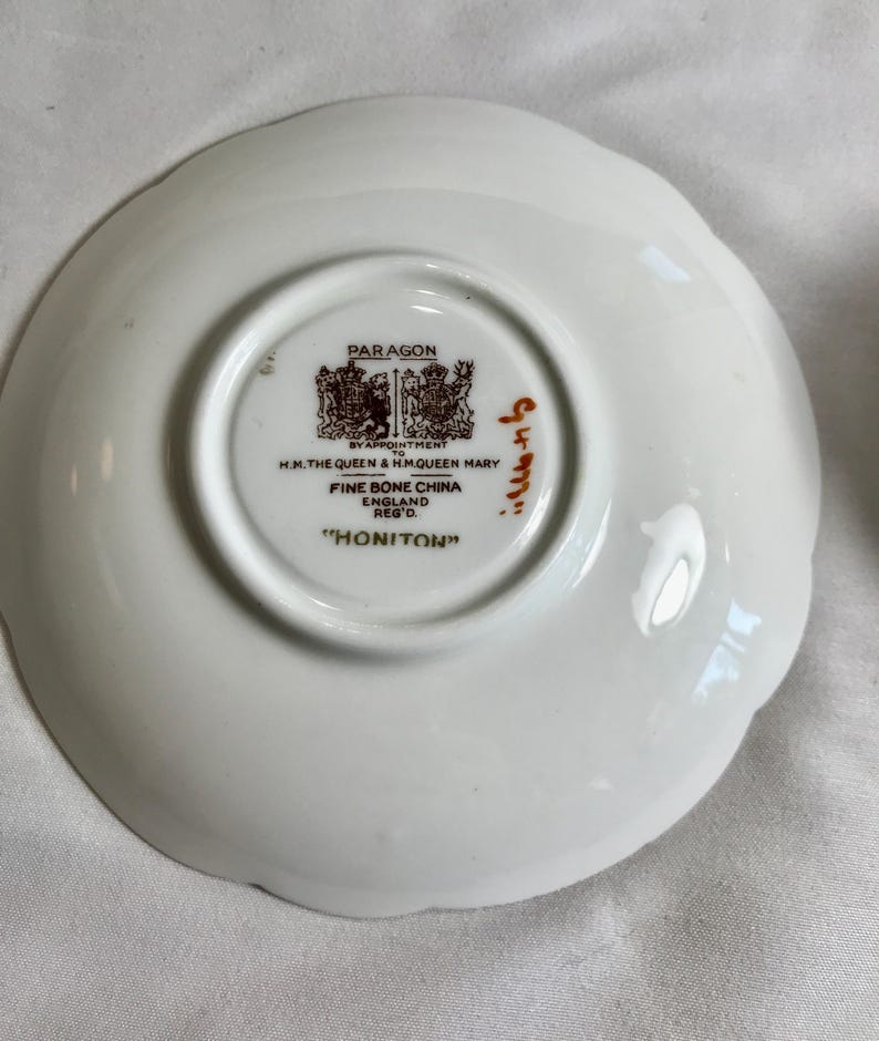 Paragon Honiton Pattern Cup and Saucer, Double Warrant HM the Queen and ...