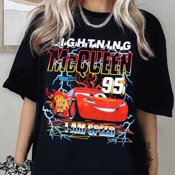 Lightning Mcqueen I Am Speed Shirt - Etsy