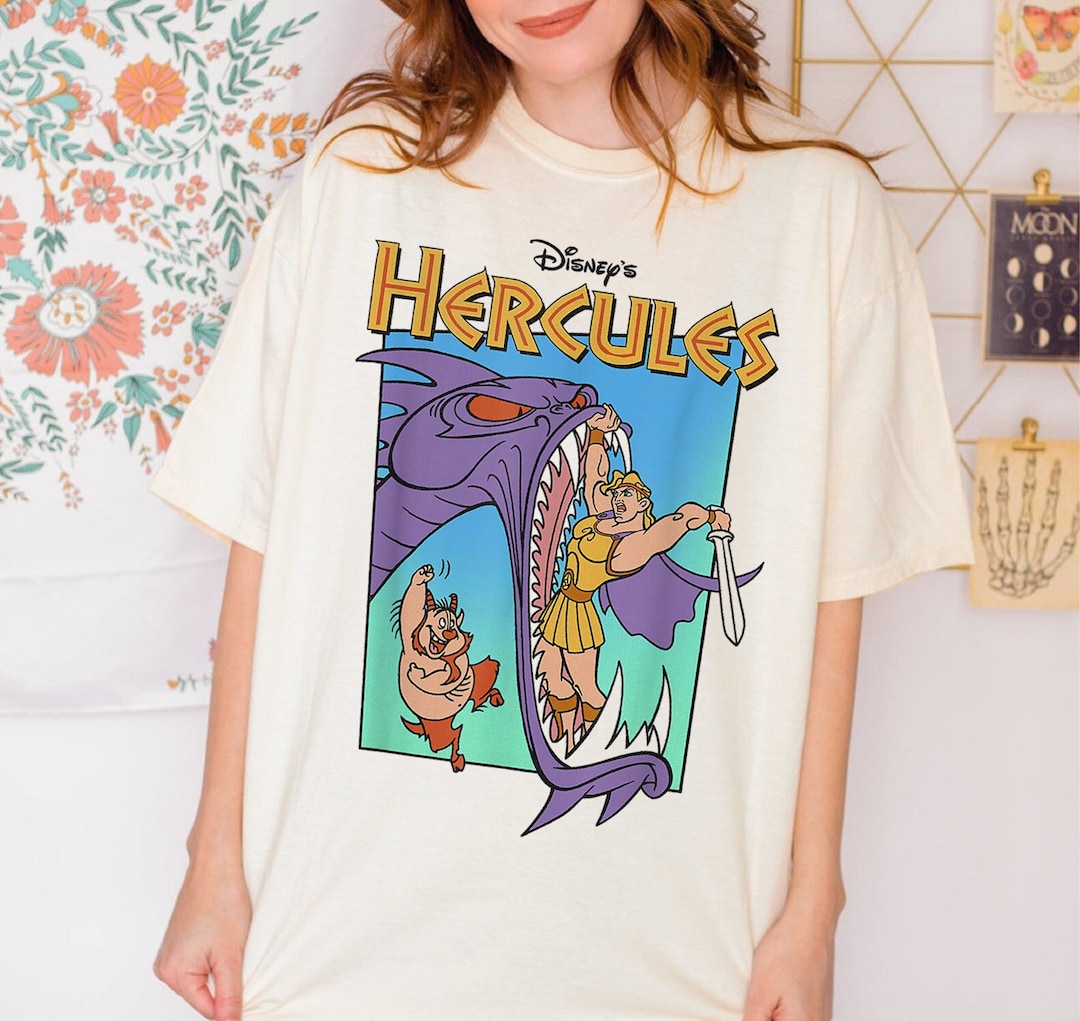 Vintage Hercules and Phil Disney Shirt, Hercules Shirt, Disney Hercules ...
