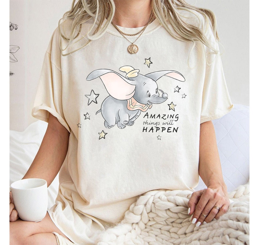 Amazing Things Will Happen Dumbo Shirt, Dumbo Disney Shirt, Dumbo ...