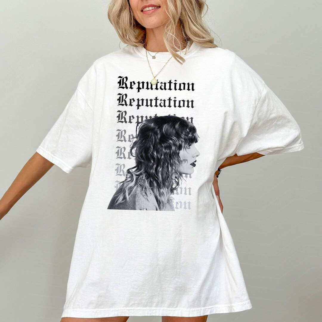 Retro Reputation Taylor Swift Font Style Shirt Reputation - Etsy