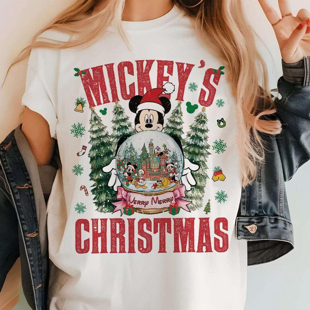 Retro Mickey and Friends Shirtmerry Christmas Shirt, Mickey Mouse ...