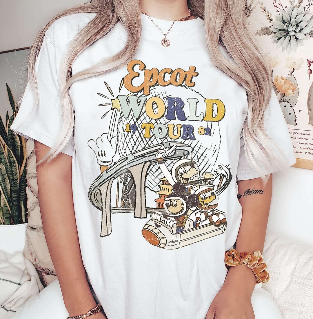 Vintage Disney Epcot World Tour Space Shirt, Retro Disney Epcot Shirt ...