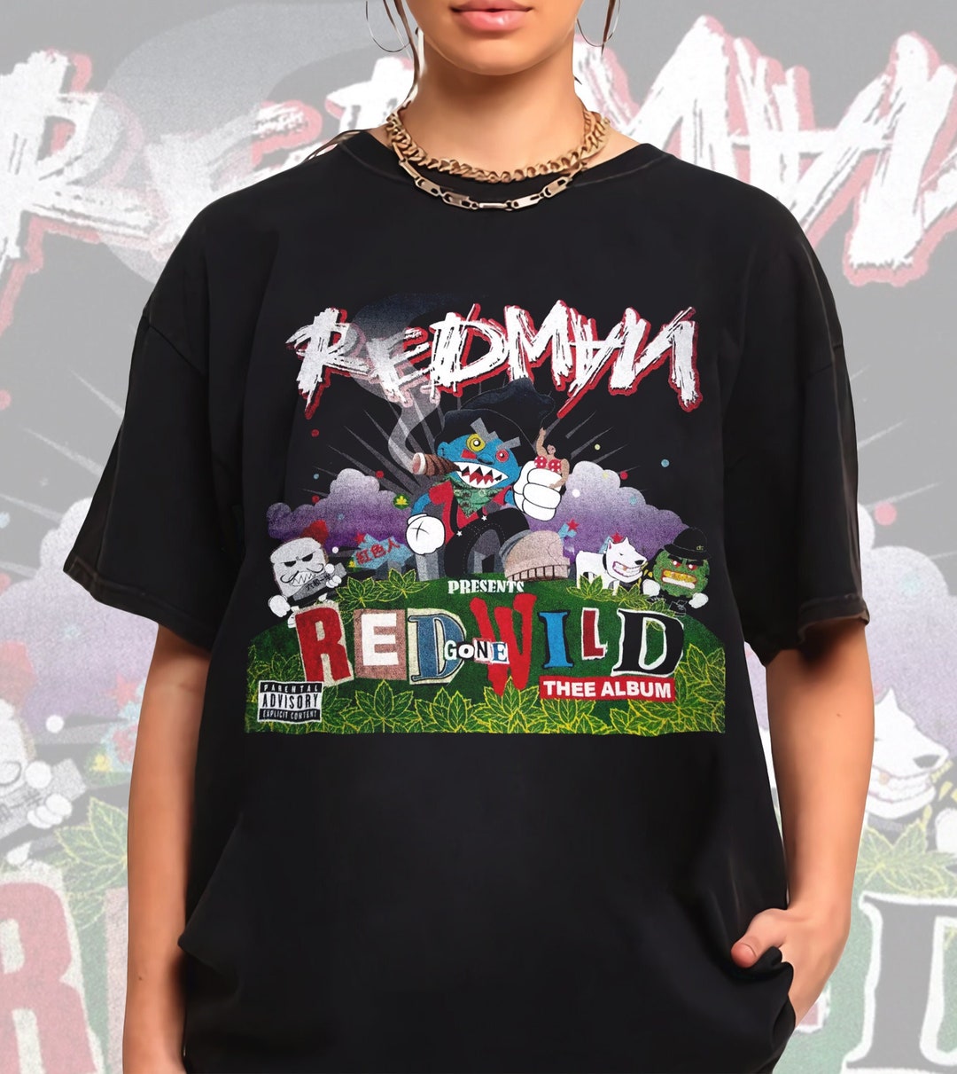 Vintage Red Gone Wild Redman 90s Shirt Redman Rapper Merch - Etsy