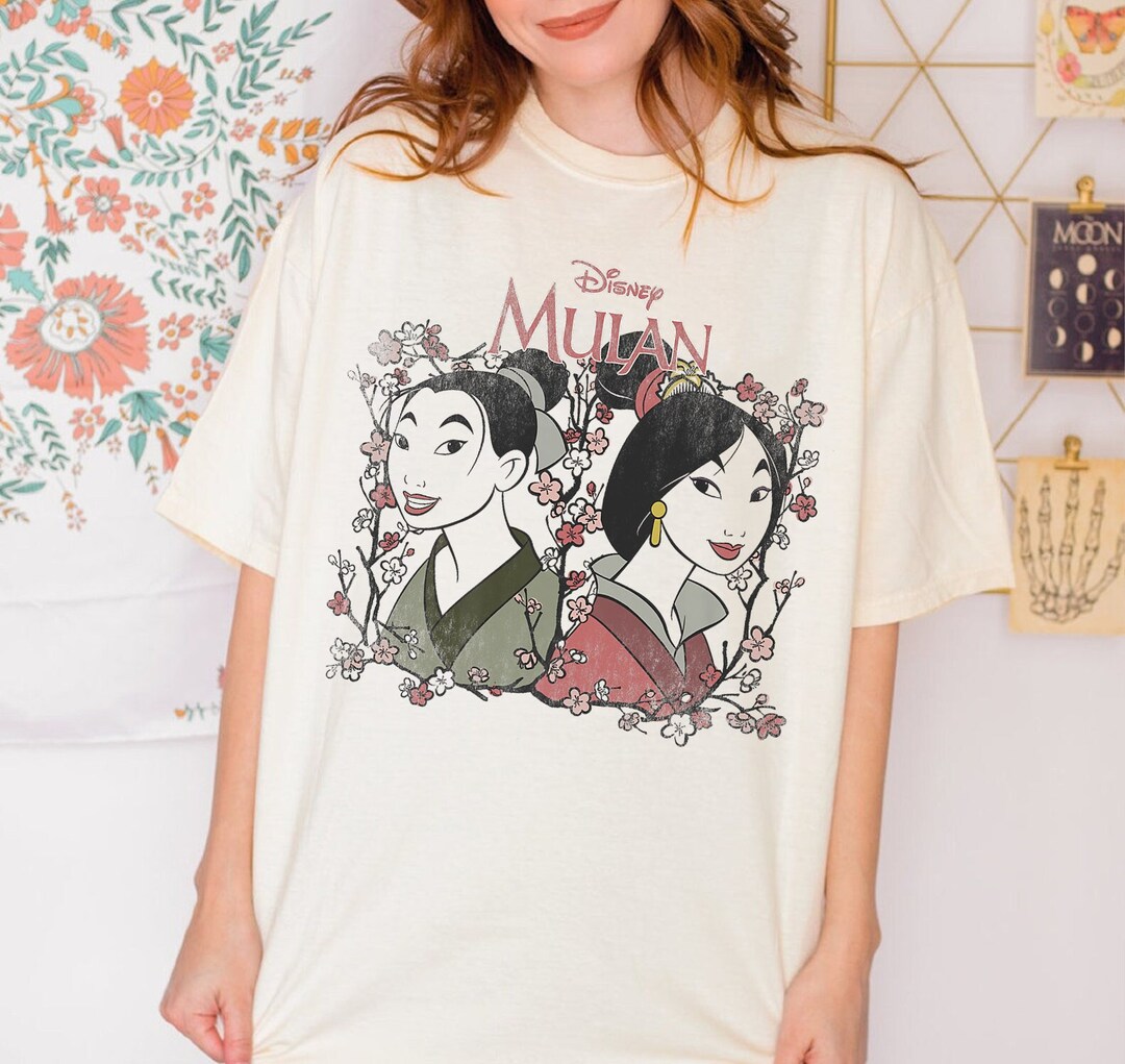Inflection Floral Mulan Princess Shirt, Mulan Shirt, Disney Princess ...