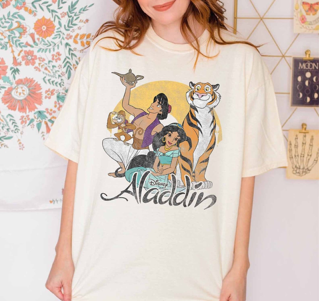 Retro Aladdin Squad Disney Shirt, Aladdin Character Shirt, Aladdin and ...