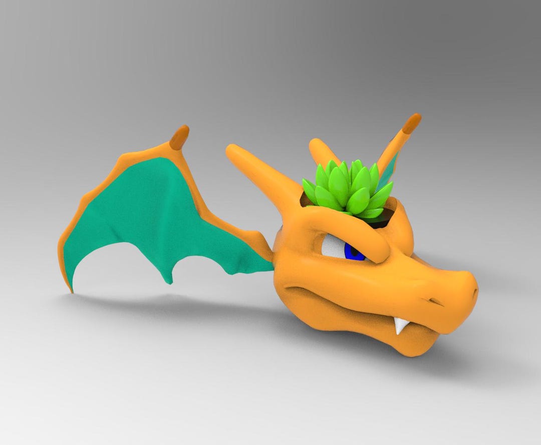 Charizard Head Pot - Etsy