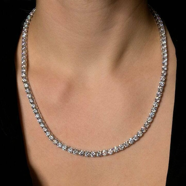 22 Inch Tennis Necklace - Etsy