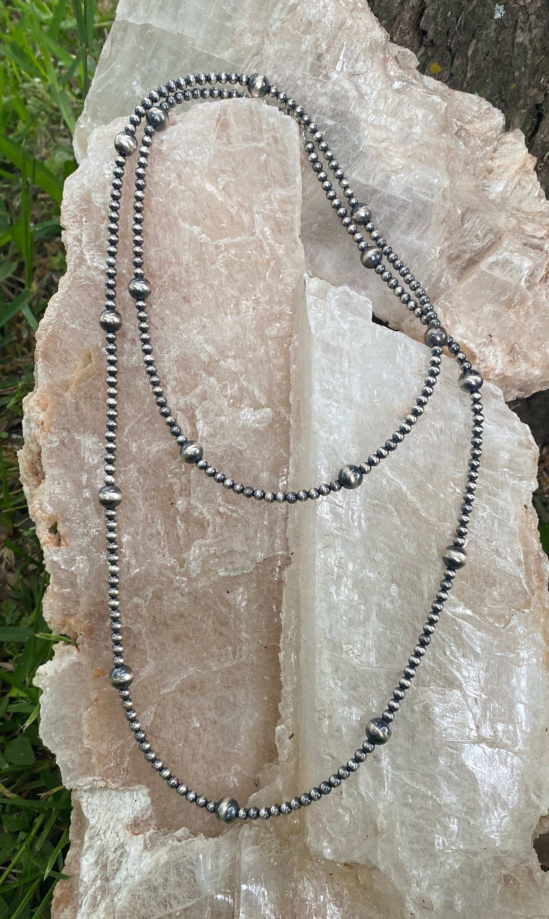 The Winslow Sterling Silver Navajo Pearl Necklace - Etsy