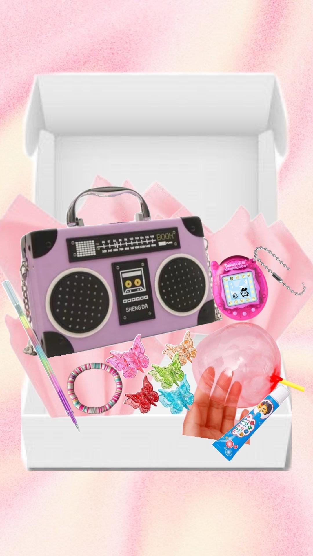 Girls Subscriptions Box, 90s Theme Tween Gift Box: Monthly Surprise for ...