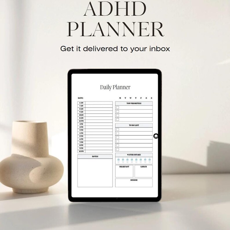 ADHD Digital Planner for Goodnotes/ Daily, Weekly and Monthly Planner ...