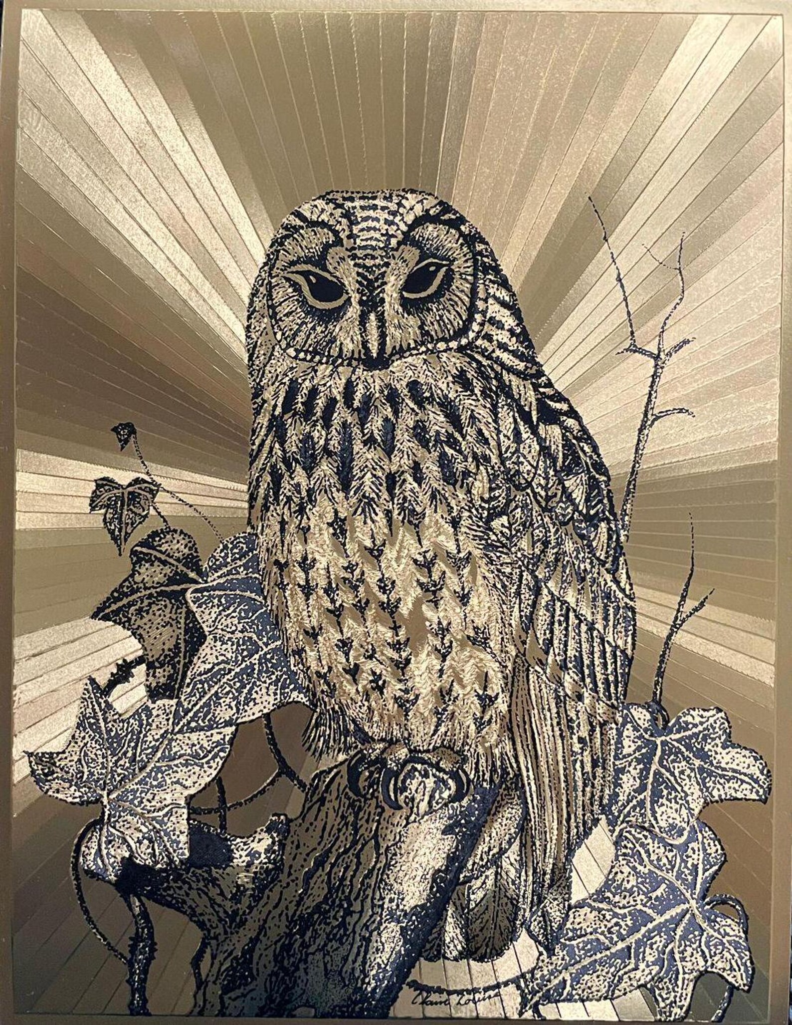 Dufex Print, Owl Picture, World Map, Vintage, Collector, Christmas Gift ...