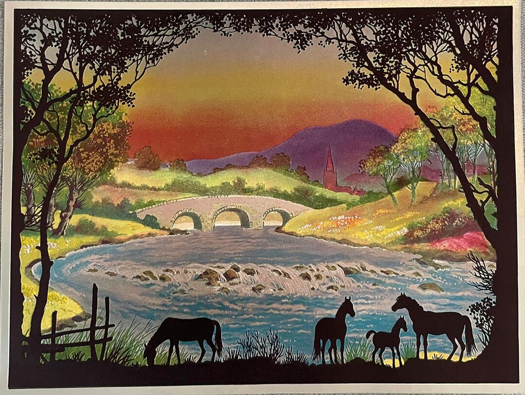 Dufex Print, Picture, Landscape Image, Horses, Country Life, Gift Idea ...