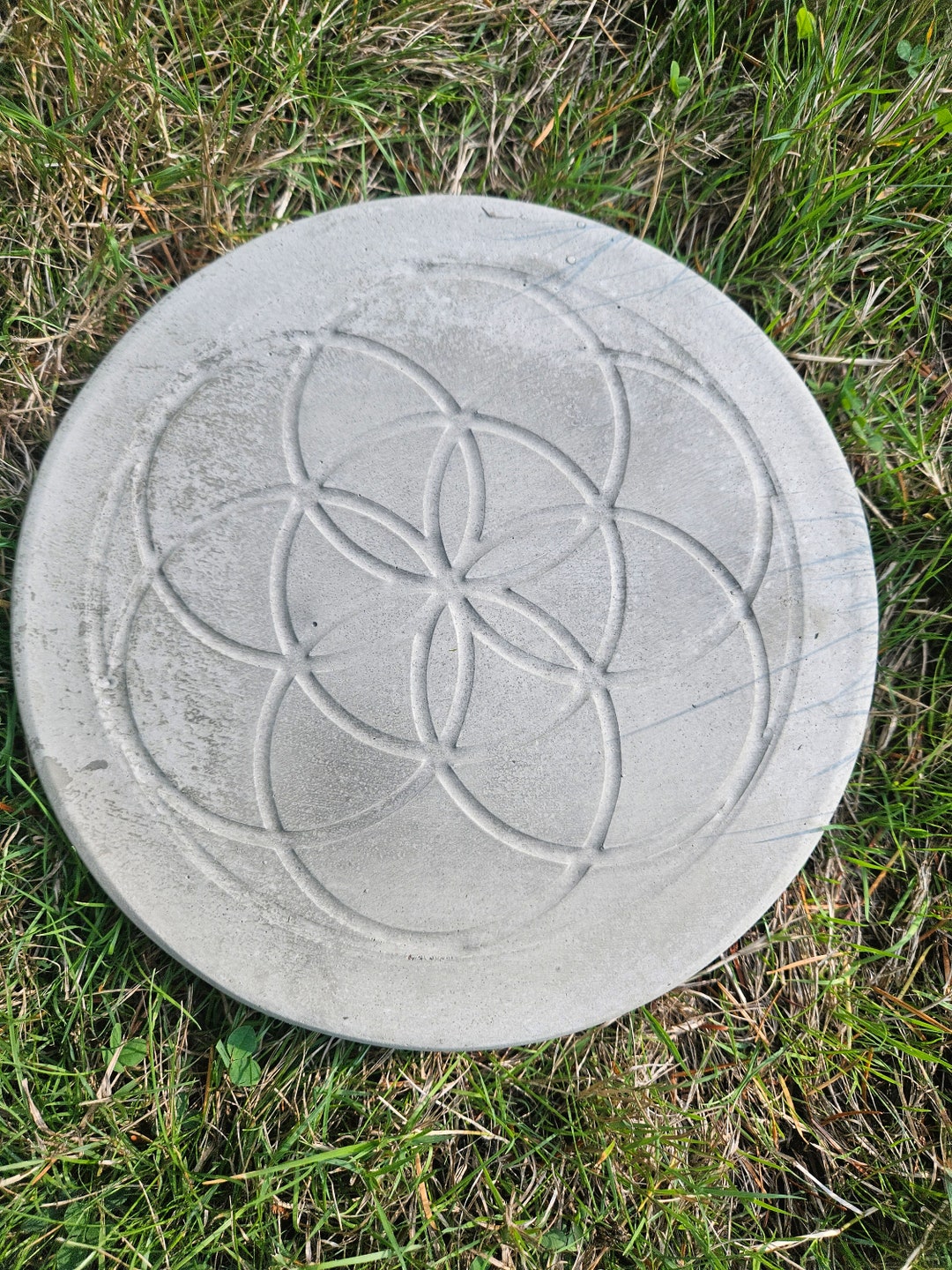 Stepping Stone - Celtic Pattern - Plain - 10" Round - Concrete Paver ...