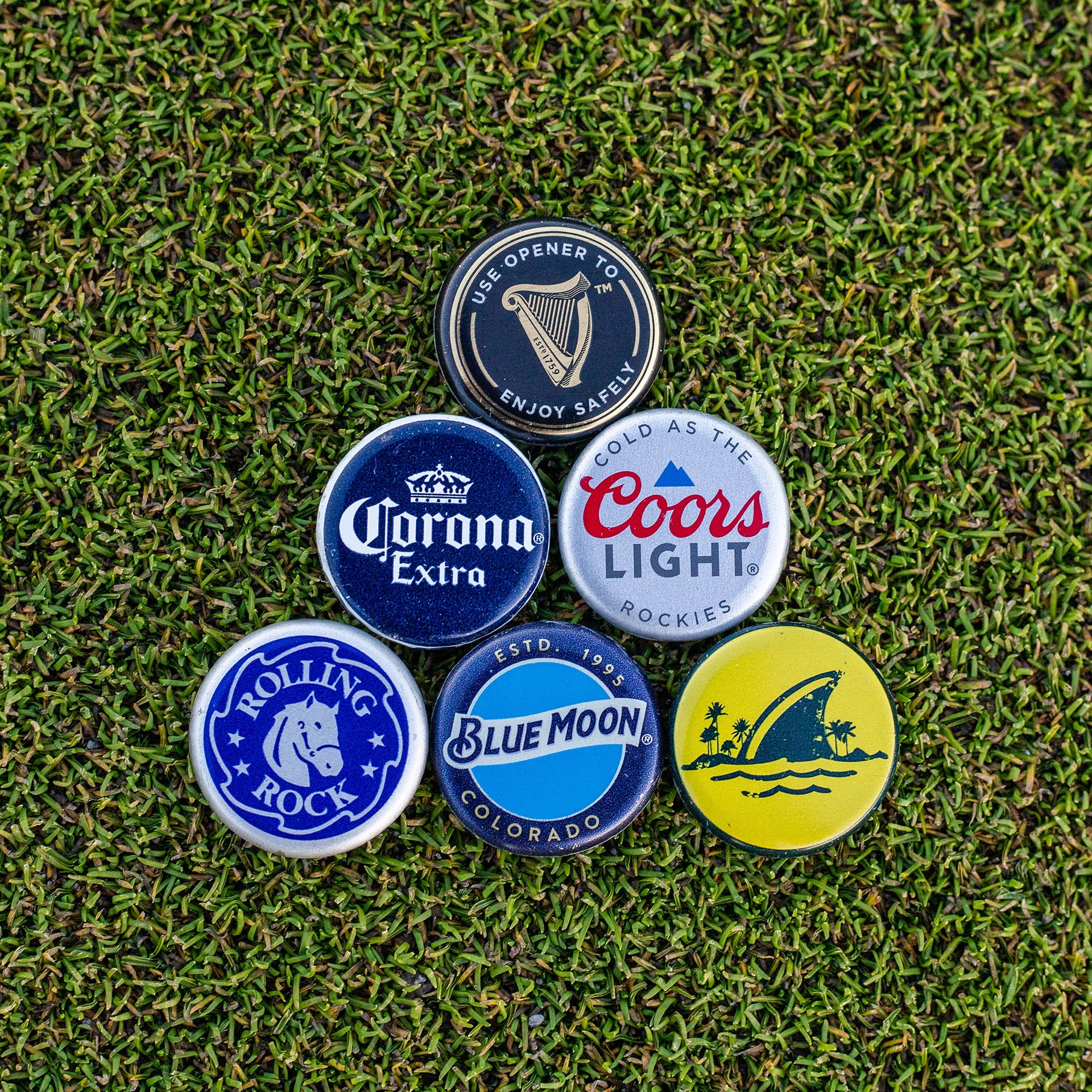 Golf Ball Marker Bottle Cap Golf Ball Marker - Etsy